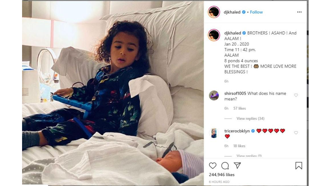 DJ Khaled shares baby photo - 8days