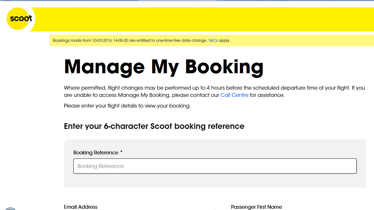Customers Can Now Process Their Own Refunds On The Scoot Website - 8 Days