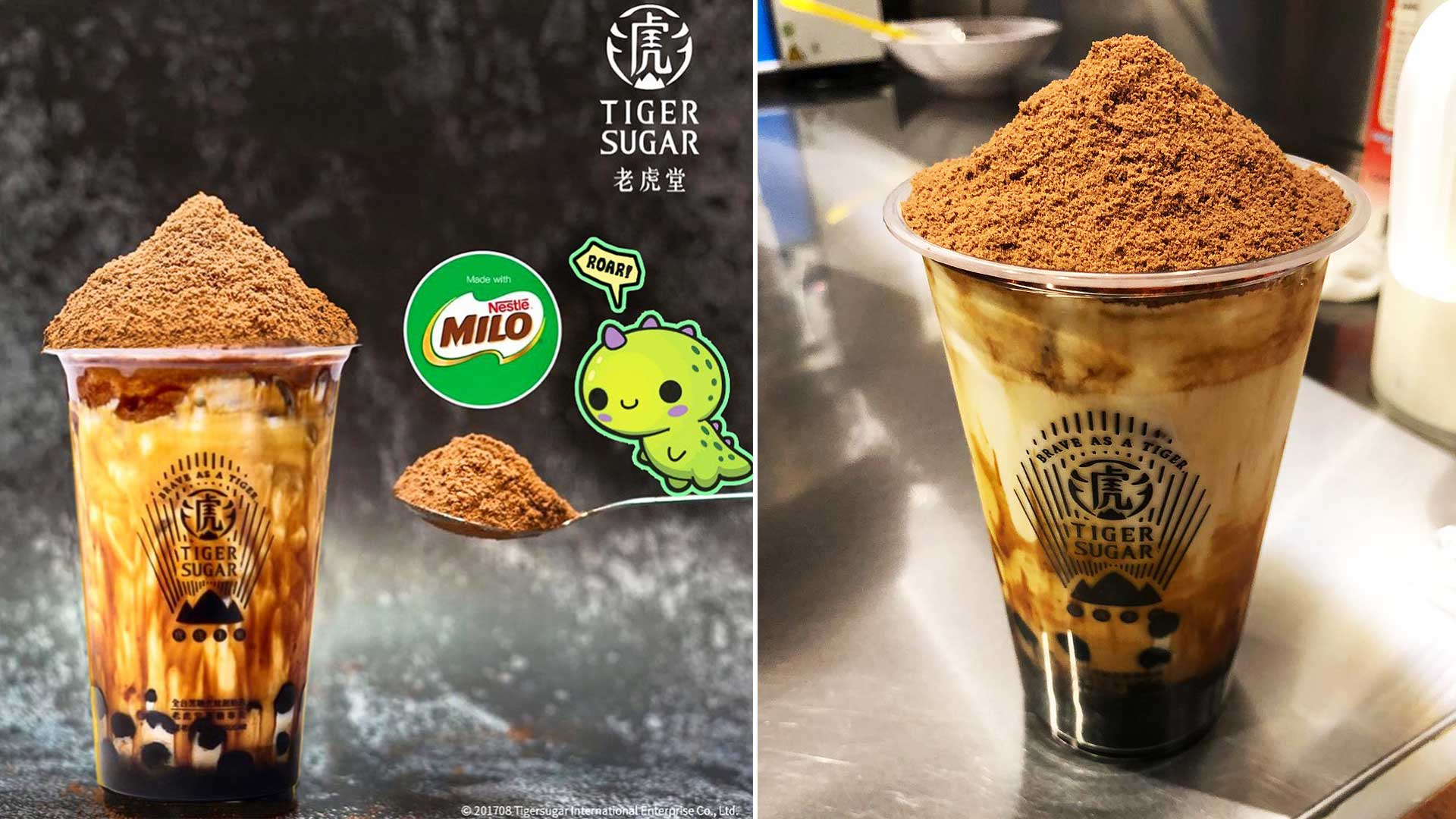 Tiger Sugar Launches Limited-Edition Milo Dinosaur Brown Sugar Boba ...