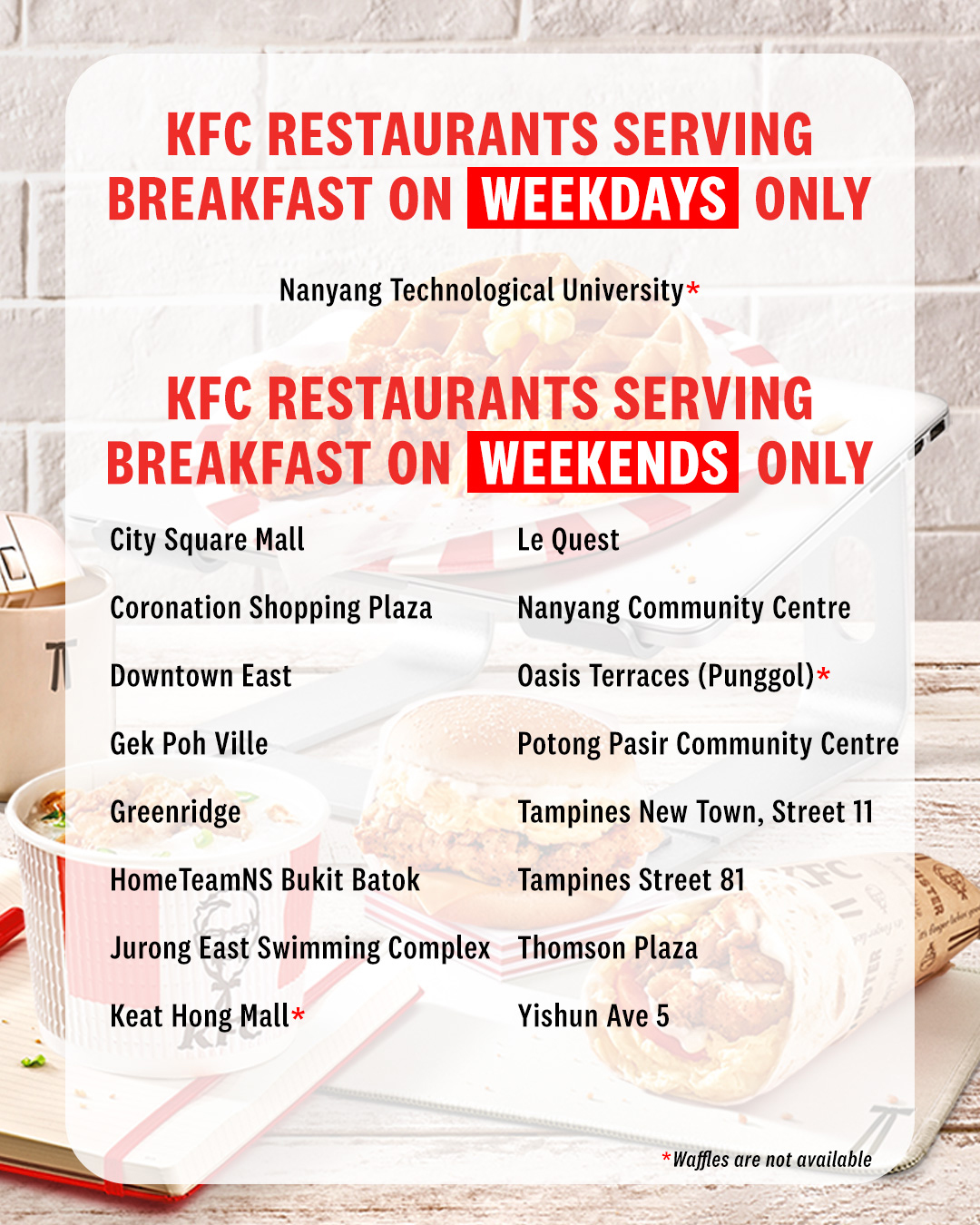 KFC’s Breakfast Items With Iced Milo At Discounted Prices, Including ...