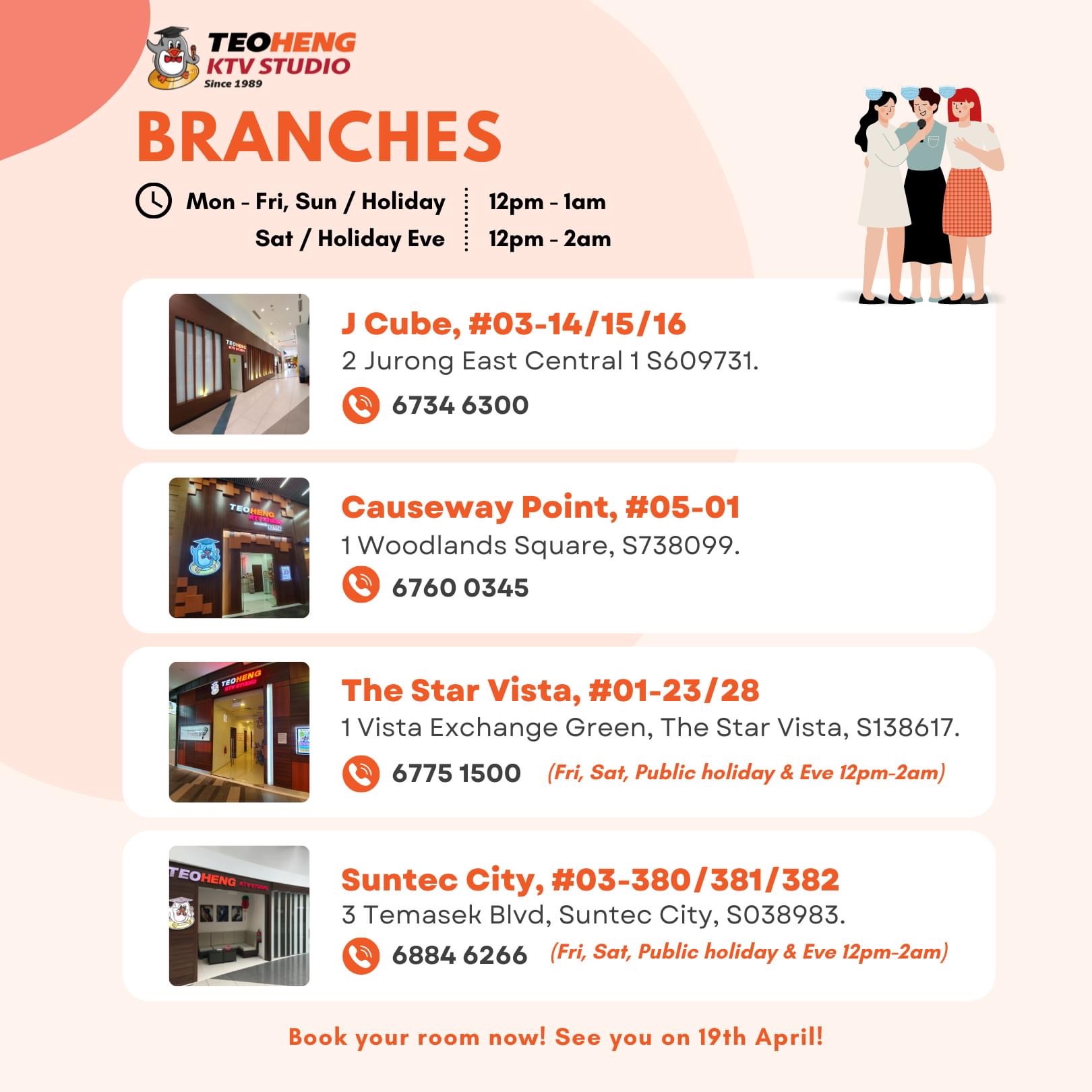 Teo Heng Reopening Selected Outlets For Karaoke From Apr 19 - TODAY