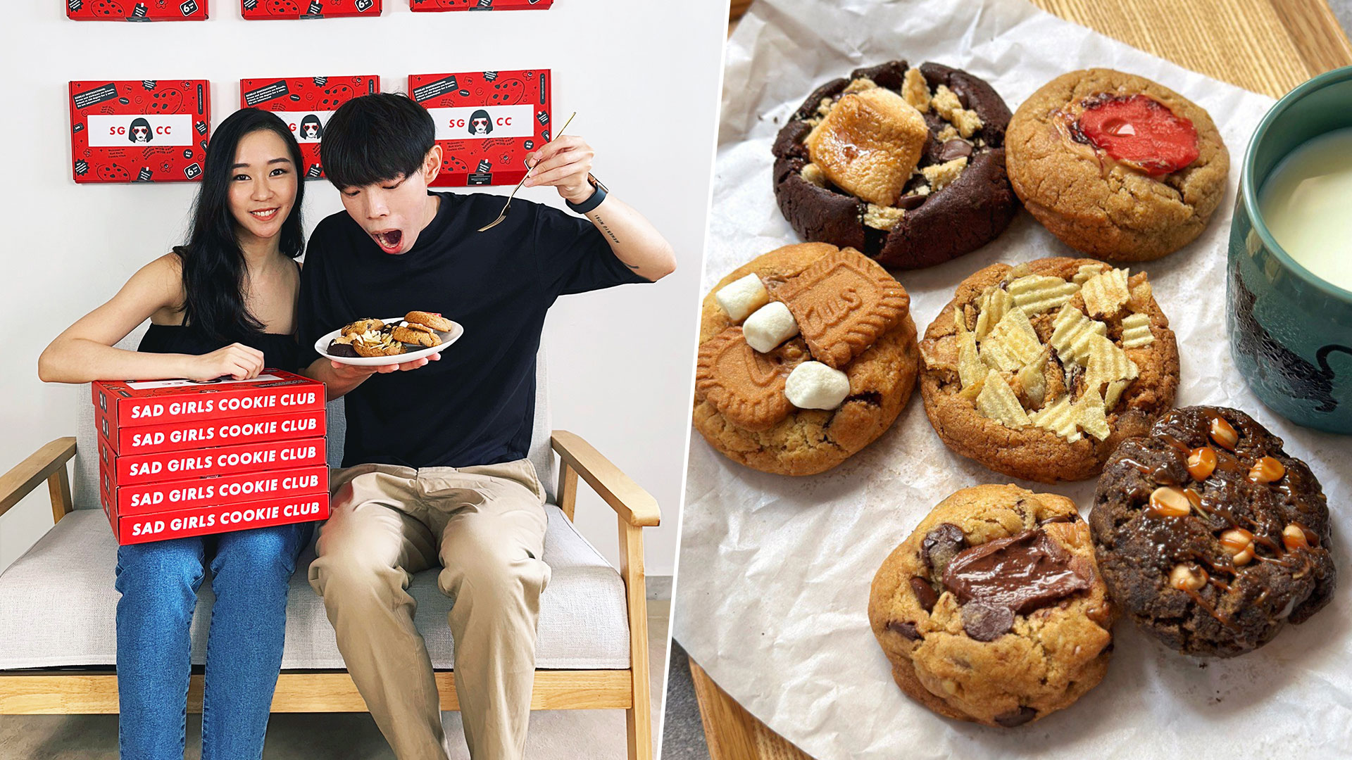 Young Couple Launch A ‘Sad Girls Cookie Club’, Offer Chunky Cookie With ...