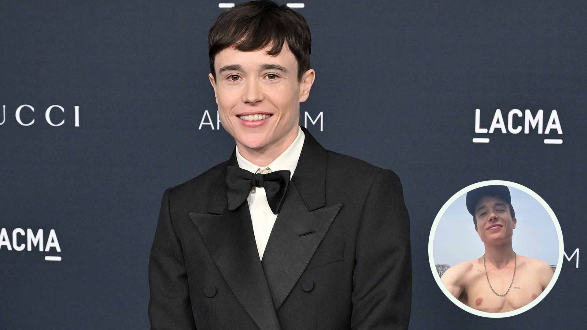 Elliot Page Shares Shirtless Photo To Celebrate "Transjoy" - 8days