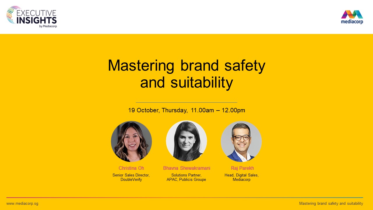 Mastering brand safety and suitability - Mediacorp