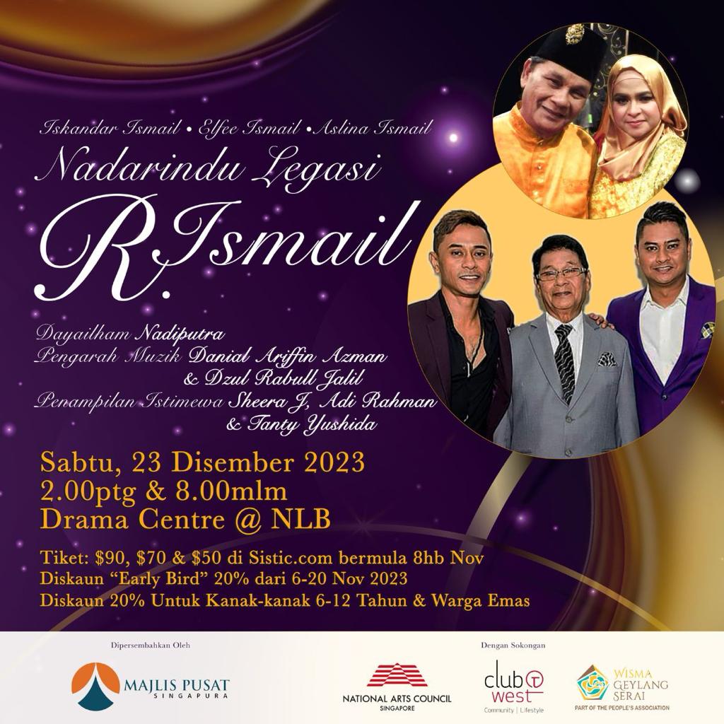 Tiga anak biduan R. Ismail berkongsi pentas dalam teater muzikal bagi kenang sumbangannya ...