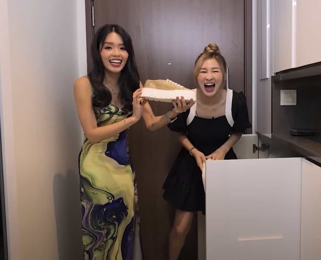 Yang Guang Ke Le gives tour of her rented condo where she keeps many of ...