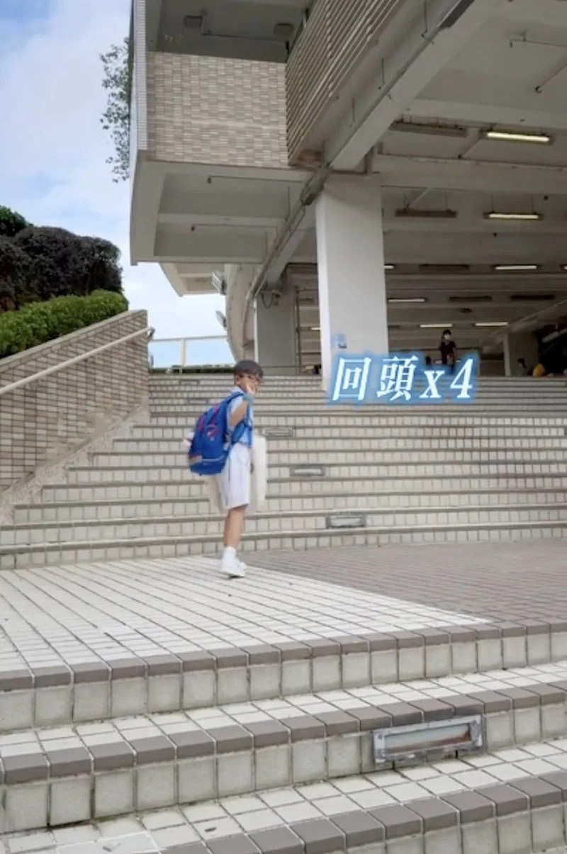 Myolie Wu’s son, 7, turns back & waves bye to her 16 times on first day ...